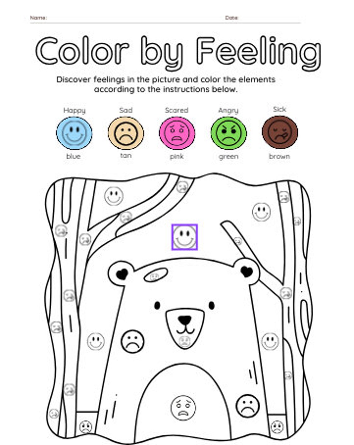 Color by Feeling Pack 1 - Etsy