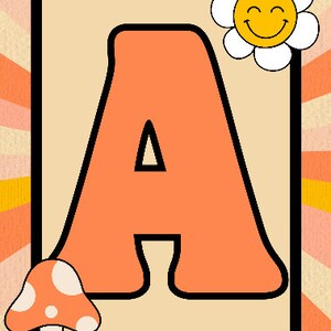 Groovy Alphabet Poster Set - Etsy