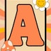 Groovy Alphabet Poster Set - Etsy