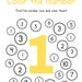 Number Practice Printable Book (numbers 1-10) - Etsy