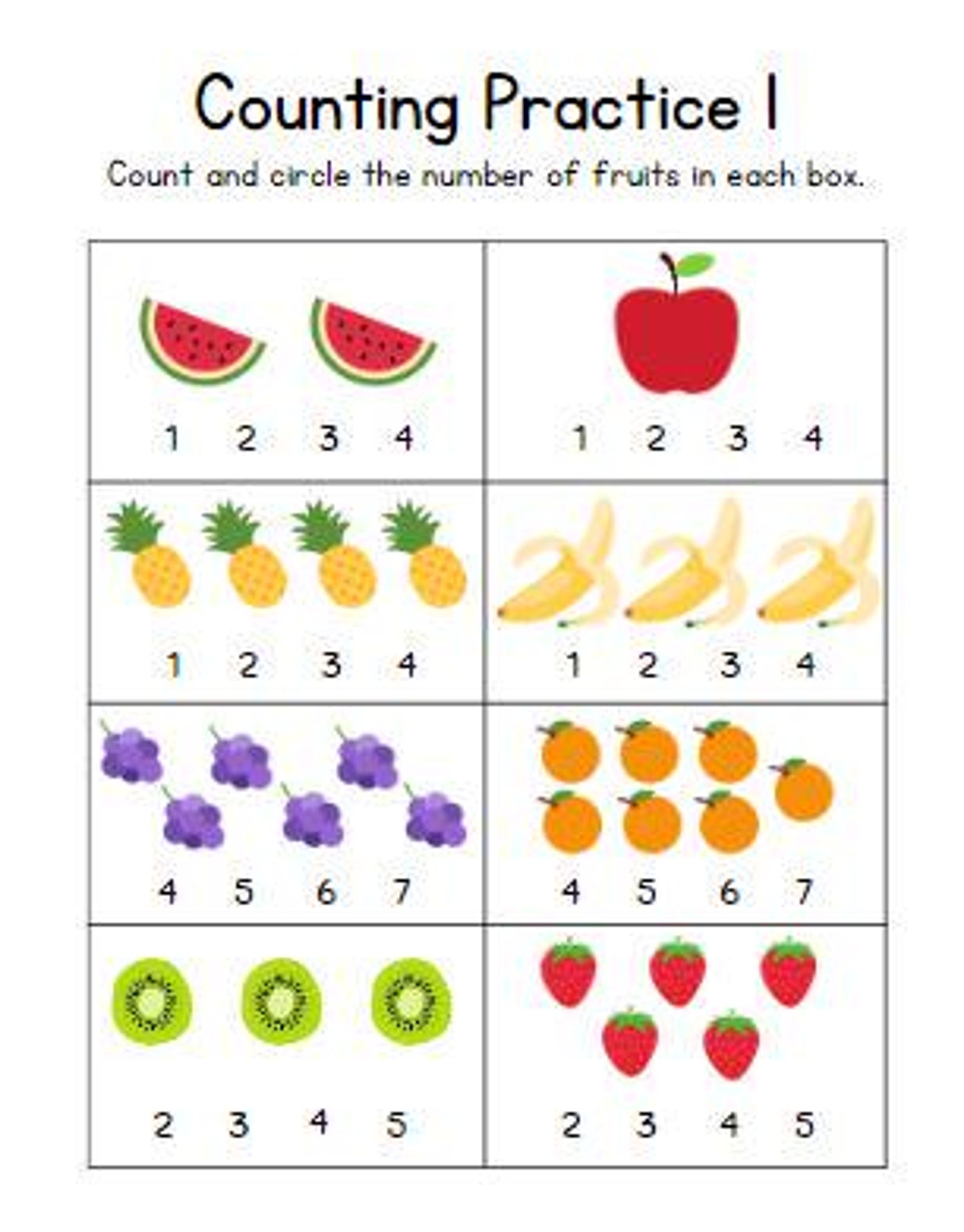 Number Practice Printable Book numbers 1-10 - Etsy