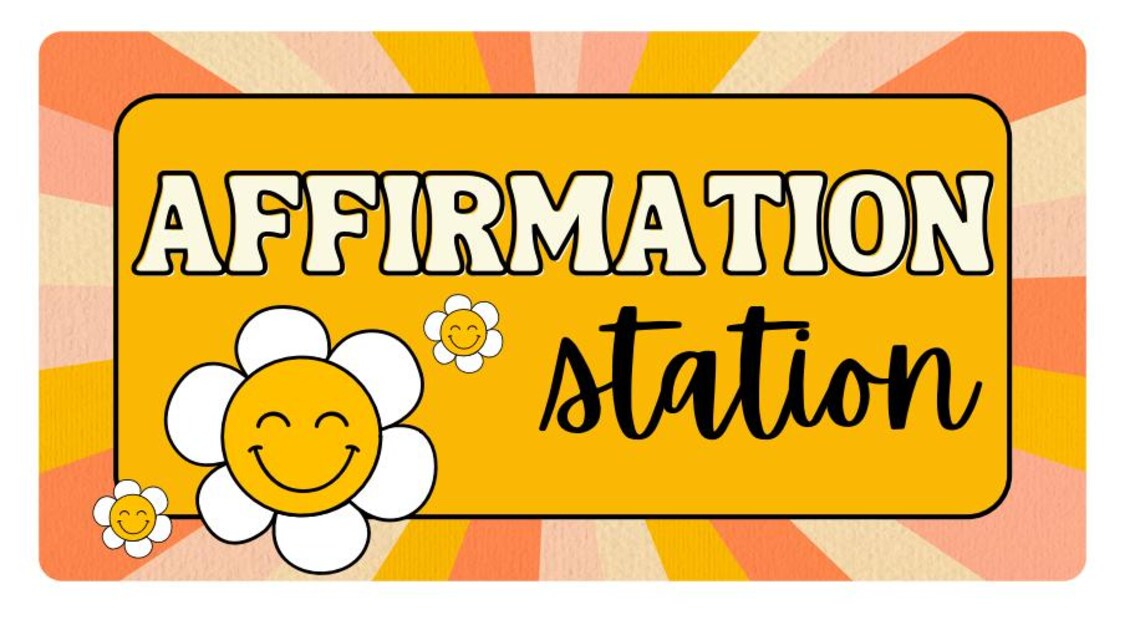 GROOVY Affirmation Station - Etsy