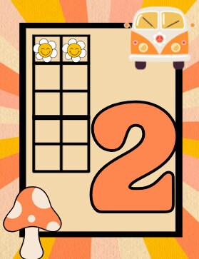 Groovy Number Posters - Etsy