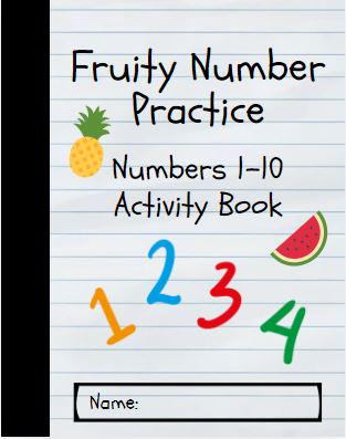 Number Practice Printable Book numbers 1-10 - Etsy