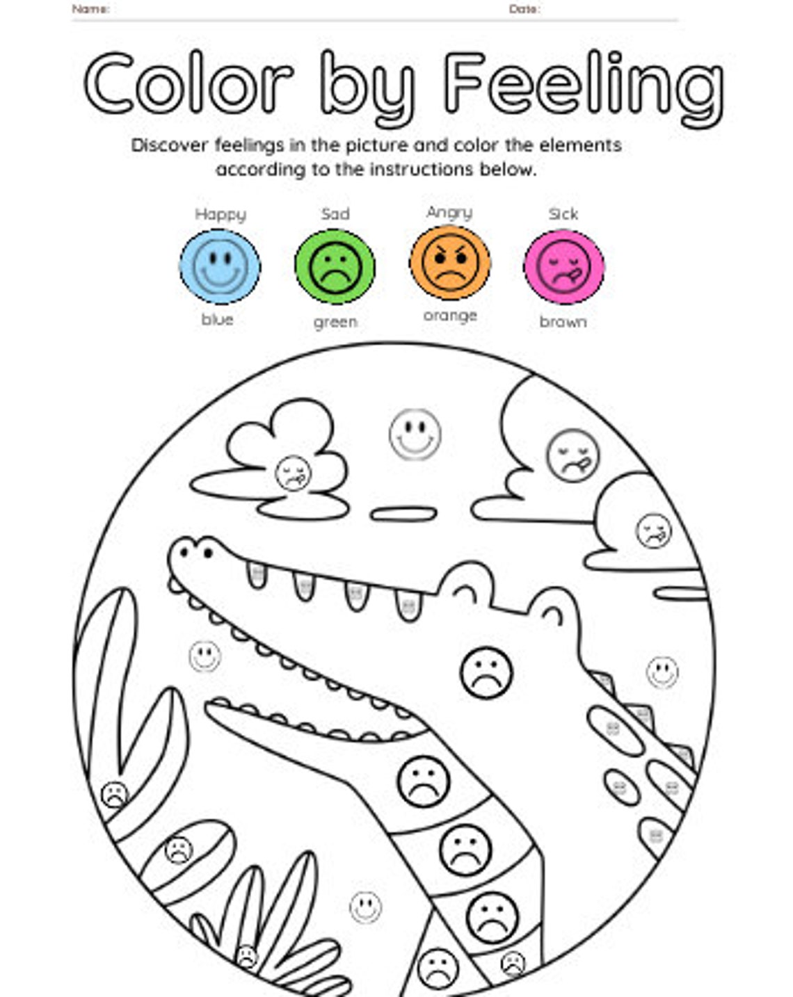 Color by Feeling Pack 1 - Etsy