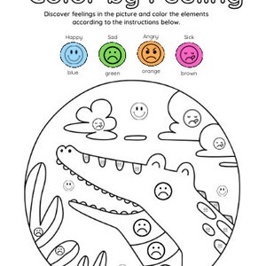 Color by Emotion Pack 1 - Etsy