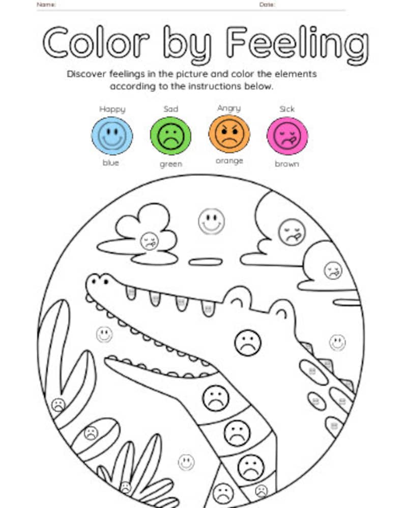 Color by Feeling Pack 1 - Etsy