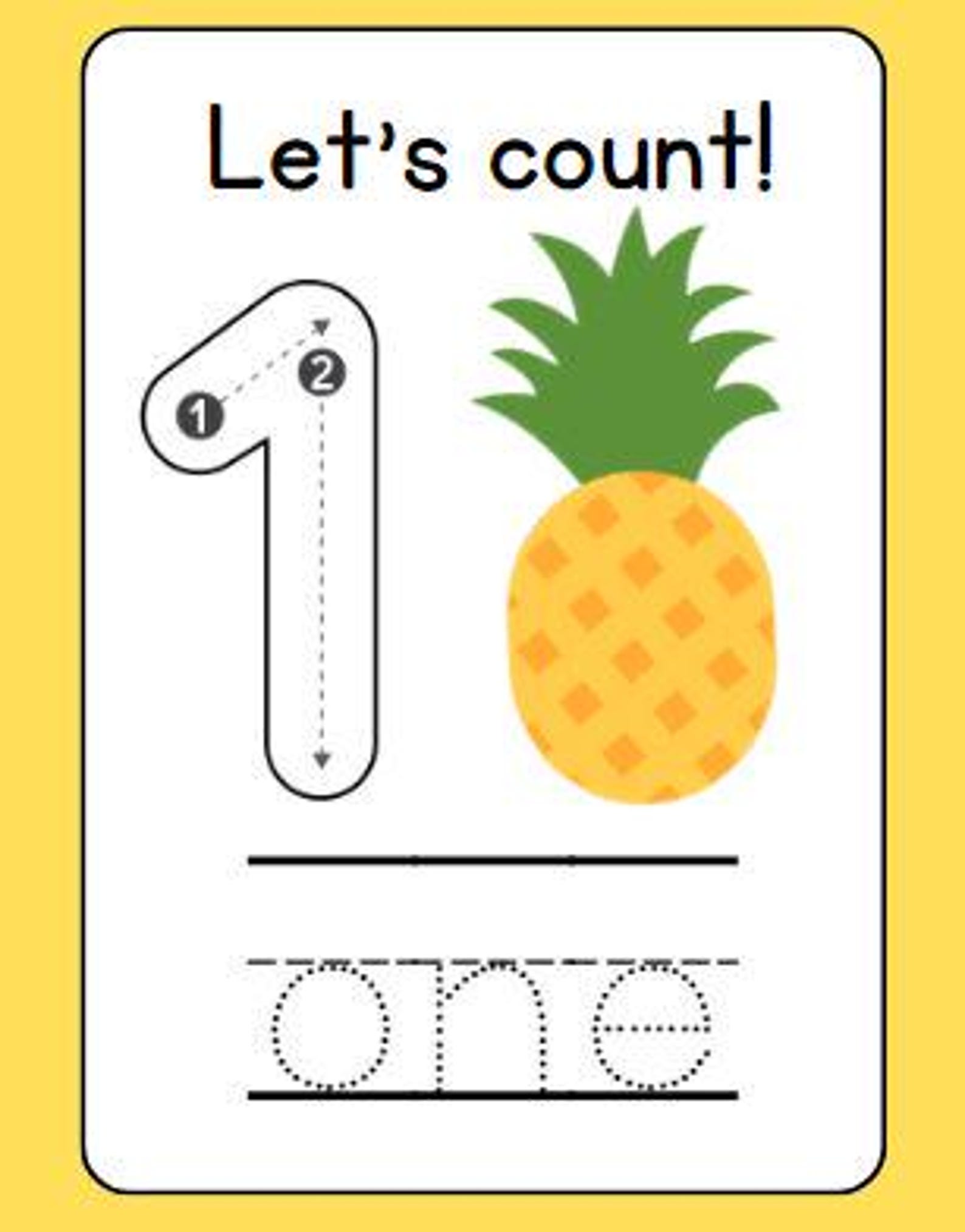 Number Practice Printable Book (numbers 1-10) - Etsy