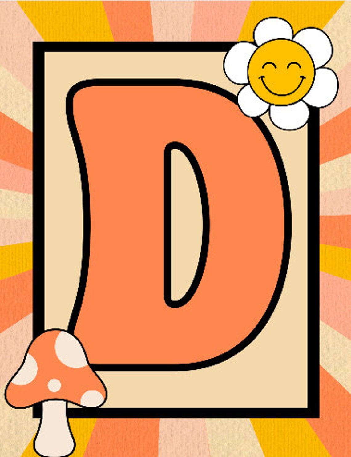 Groovy Alphabet Poster Set - Etsy