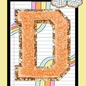 Letter Patches Alphabet Poster Set - Etsy