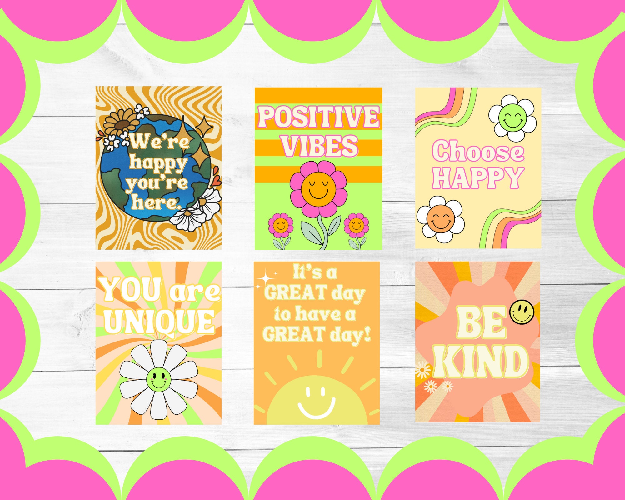 GROOVY Classroom Poster Pack - Etsy