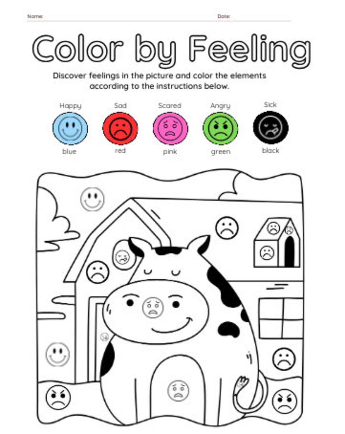 Color by Feeling Pack 1 - Etsy
