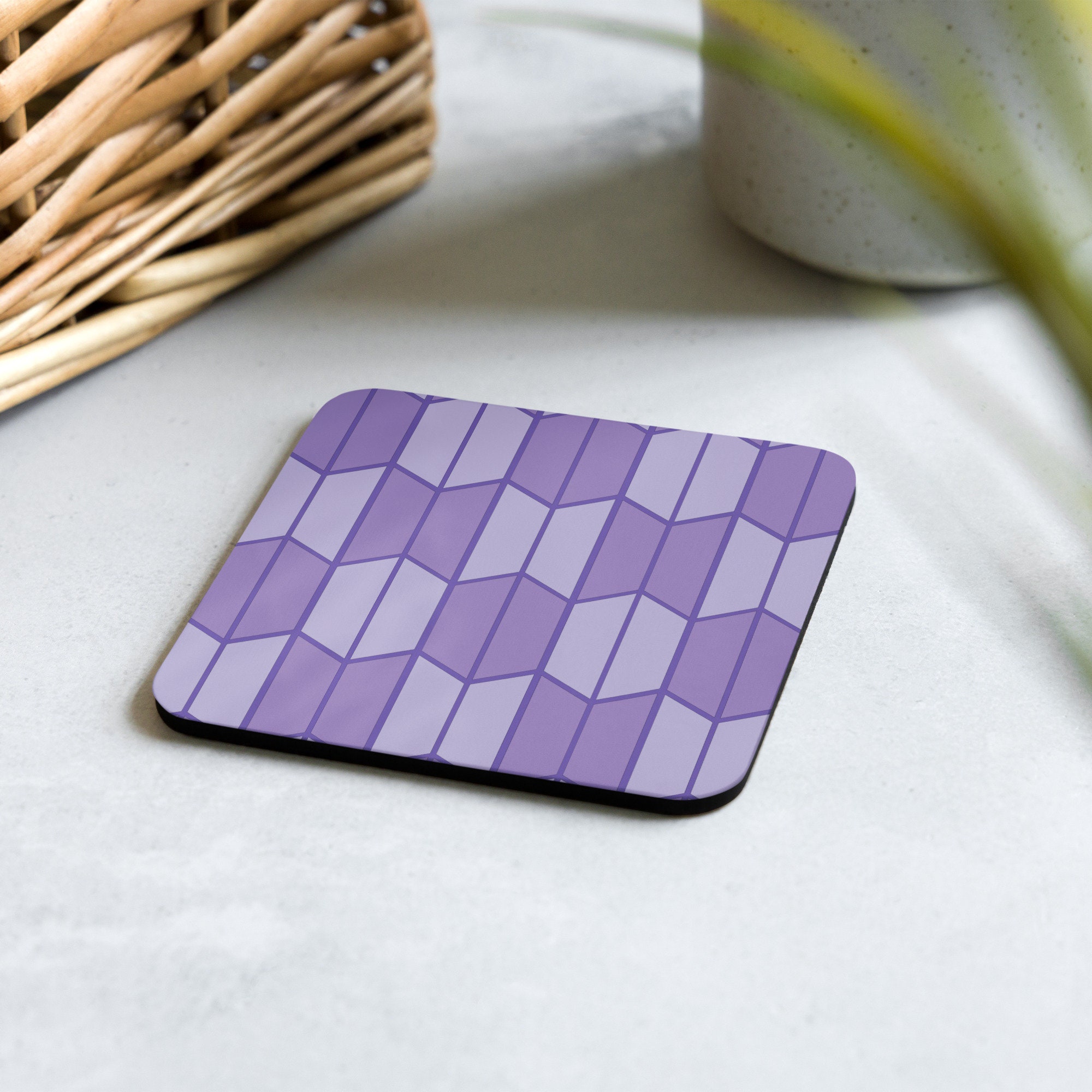 BTS ARMY Logo Themed Pattern Purple Coaster - Etsy