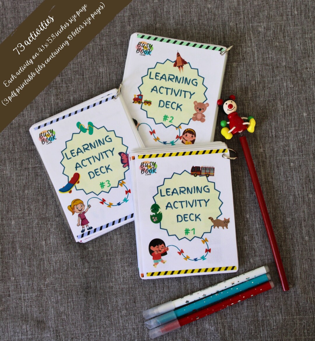 Bundle Learning Activity Decks #1 #2 #3. Digital Travel Size Binder ...