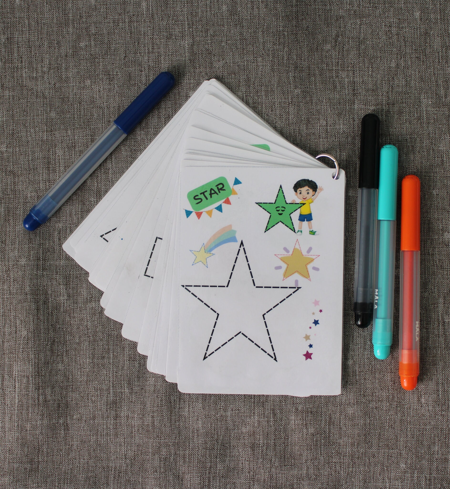 Shapes Tracing Deck. Trace the Shape. Learn Handwriting Preschooler. Long Rides Cards. Digital ...