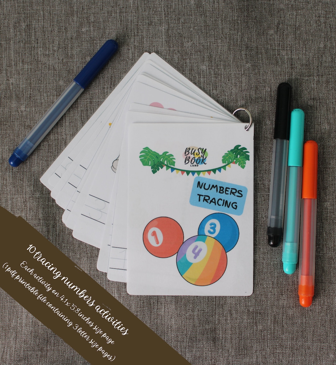 Numbers Tracing Deck. Trace the Number. Learn Handwriting Preschooler ...