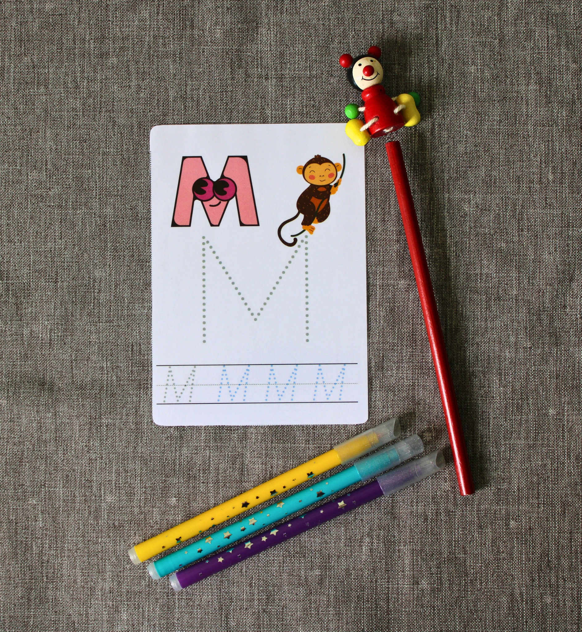 Alphabet Tracing Deck. Trace the Letter. Learn Handwriting - Etsy