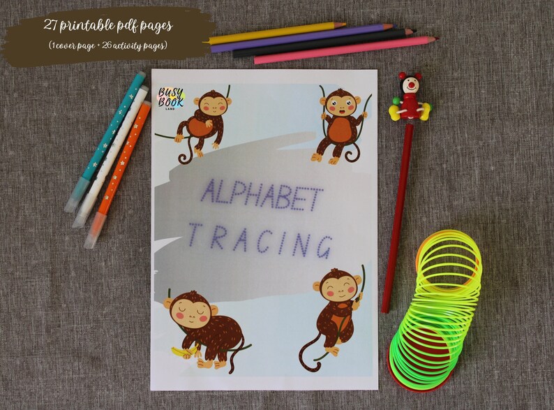 Alphabet Tracing Worksheets. Trace the Letter. Learn Handwriting ...