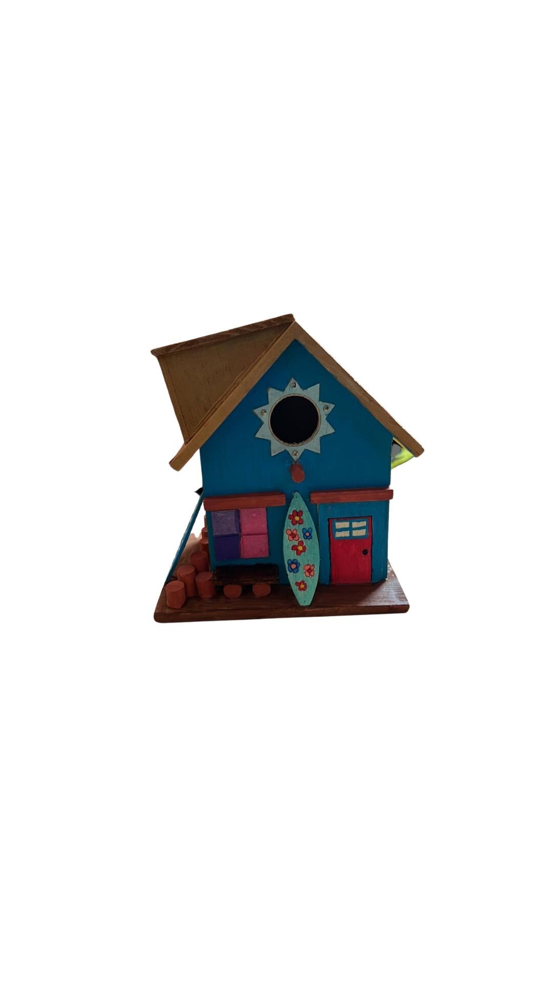 Beach Bum Bird Home Quirky Surf Shack Garden Decoration - Etsy