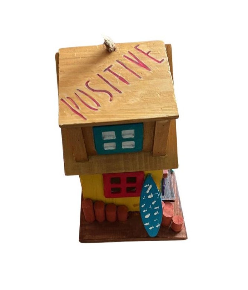 Beach Bum Bird Home Quirky Surf Shack Garden Decoration - Etsy
