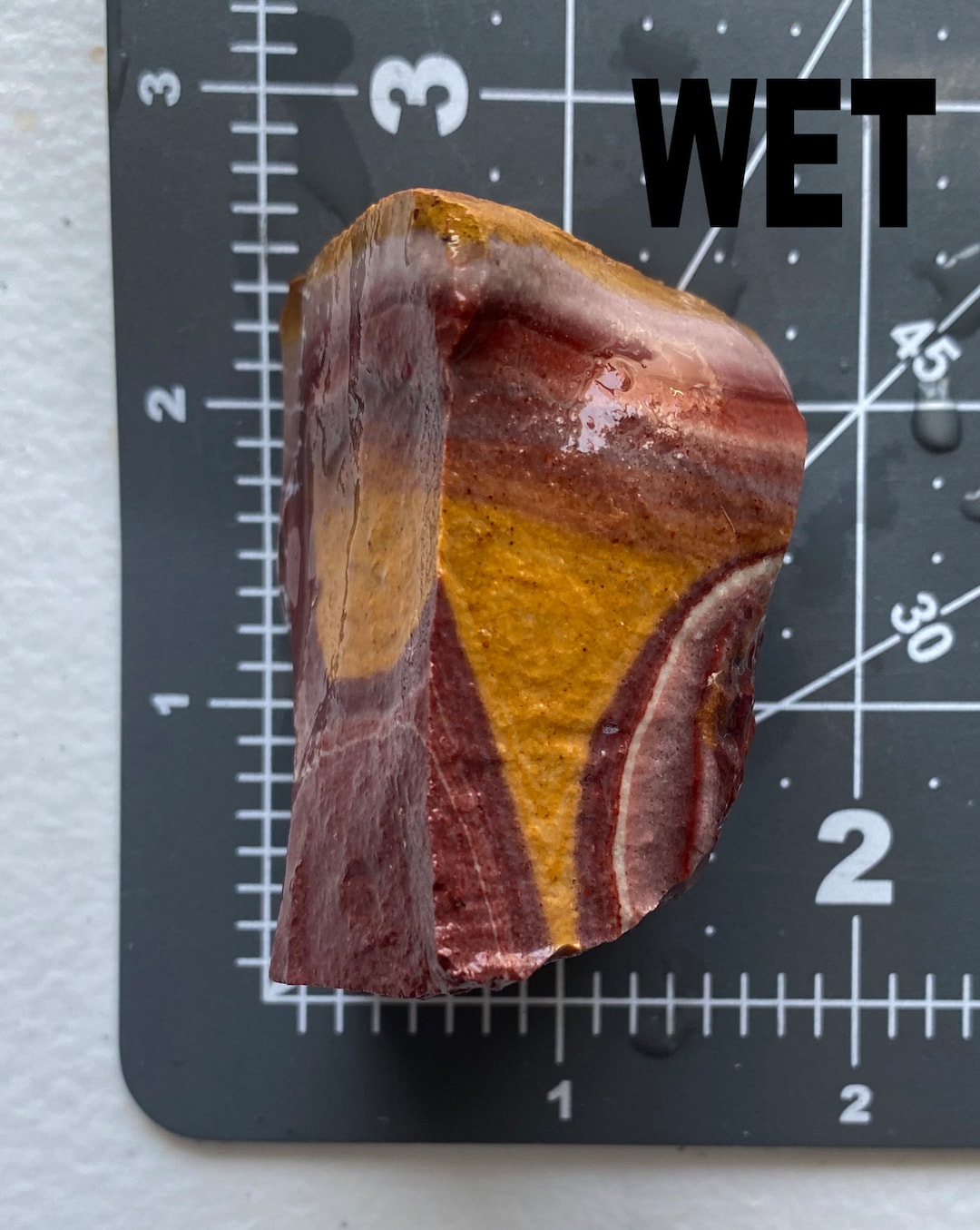 Beautiful Banded Rhyolite Wonderstone -- With Reds and Golden Yellows ...