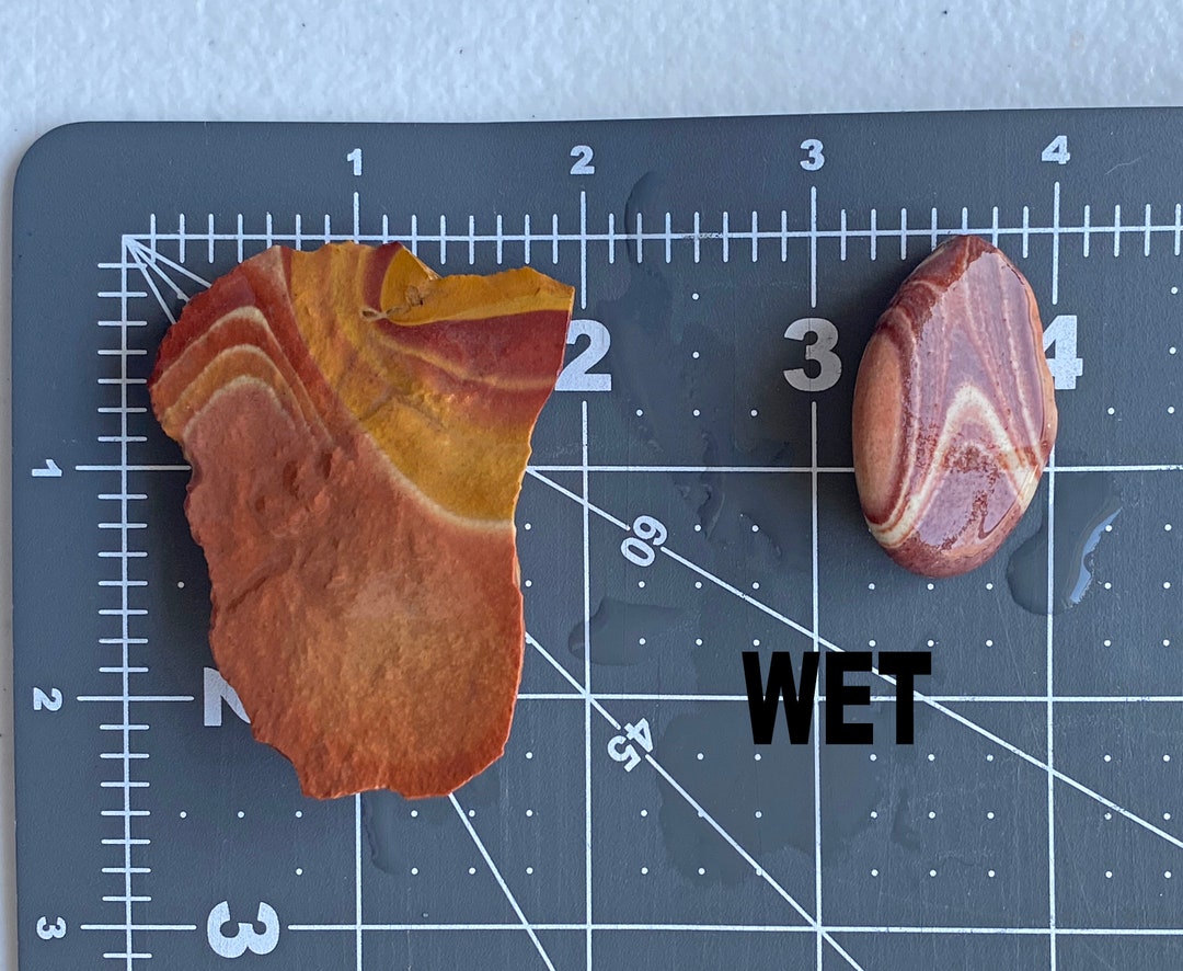 Beautiful Banded Rhyolite Wonderstone -- With Reds and Golden Yellows ...