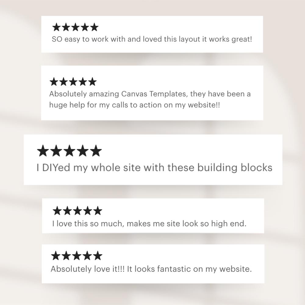 Showit Pricing Canvas Add-on Bundle: Website Template - Etsy