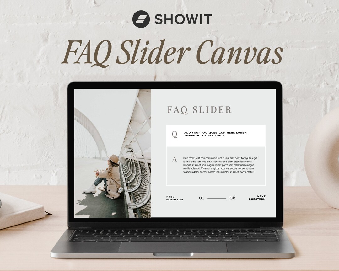 Showit Template FAQ Slider: Premium Showit Website Template, FAQ Add-on ...