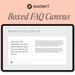 FAQ Showit Template, Premium Showit Website Template, FAQ Add-on Canvas ...