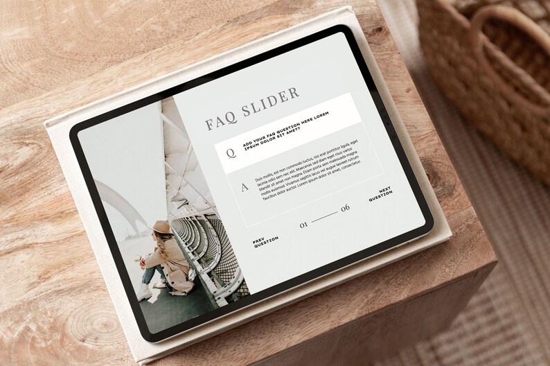Showit Template FAQ Slider: Premium Showit Website Template, FAQ Add-on ...
