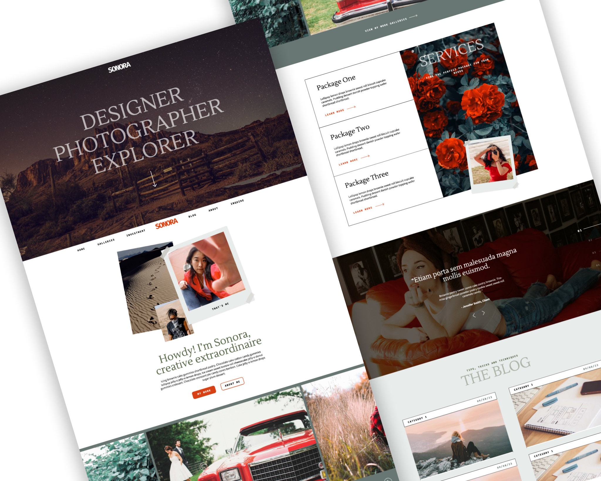 Showit Website Template, Photographer Website Template, Showit Website Template for Photographer ...