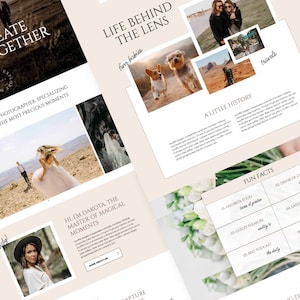 Premium Showit Website Template, Website Templates Photography, Showit ...