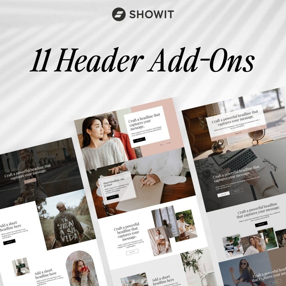 Showit Add On Canvas Bundle Website Template Photo Galleries Showit Website Template For A