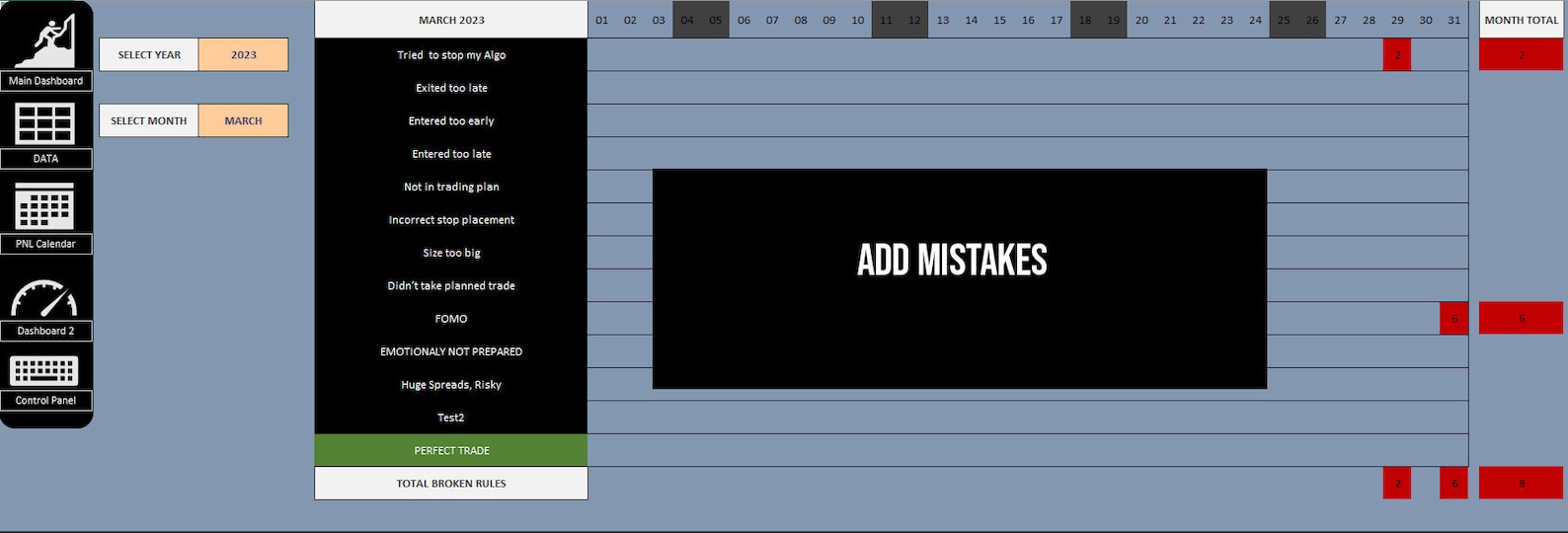 Metatrader 4 Excel Trade Tracking Journal Spreadsheet, Import From a ...