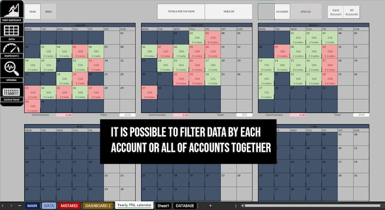 Ninjatrader Trades Tracking Journal, Excel Spreadsheet, Short and Long ...