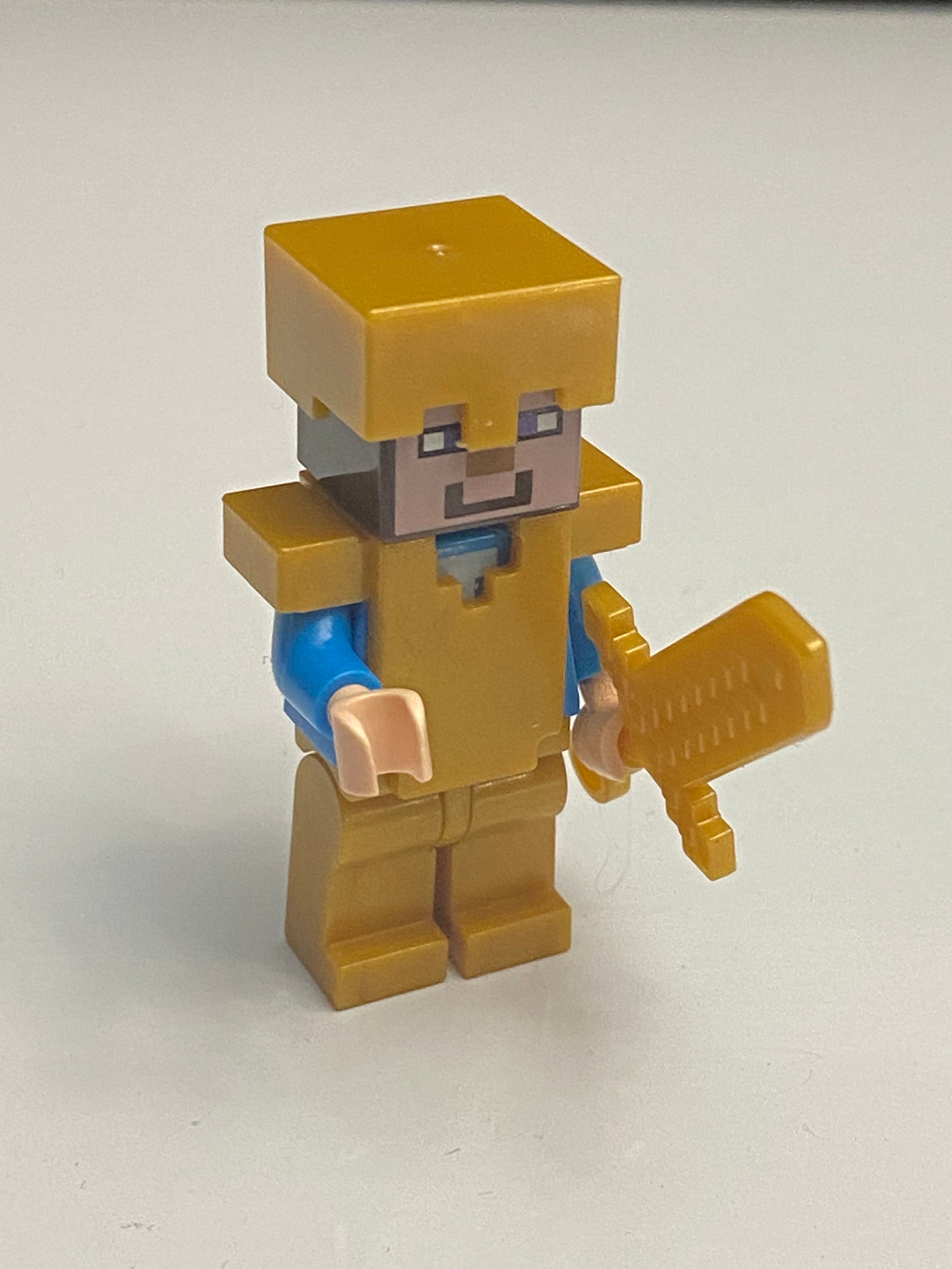 Minecraft Papercraft Steve With Gold Armor