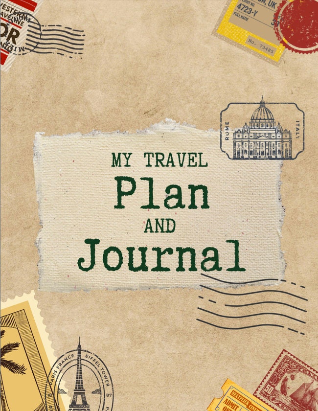 Travel Plan and Journal Printable Booklet - Etsy