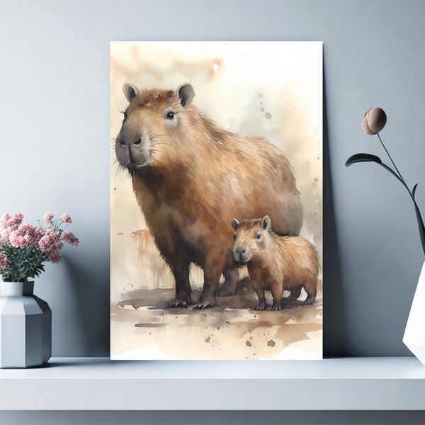 Capybara Paintings - Etsy