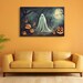 Retro Ghost Canvas Wall Art Print Halloween Decor Gothic - Etsy