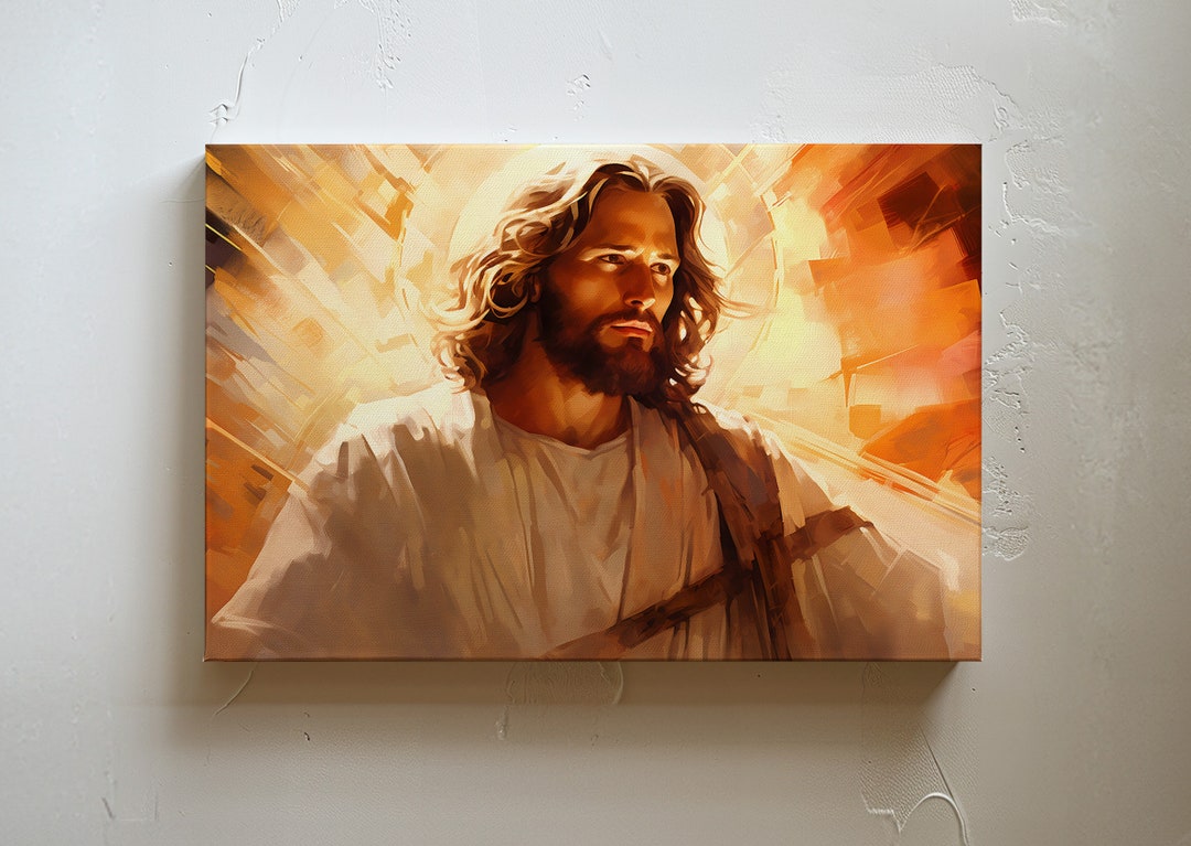Jesus Portrait Canvas Wall Art Print - Etsy