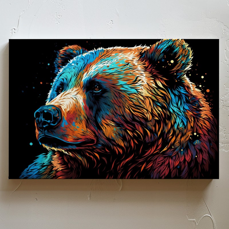 Bear Painting - Etsy