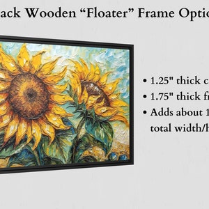 Van Gogh Style Sunflowers Canvas Wall Art Print, Sunflower Decor ...