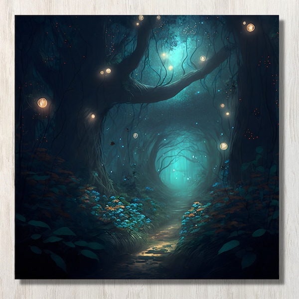 Enchanted Forest Art Print - Etsy