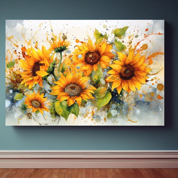 Sunflower Art Print - Etsy