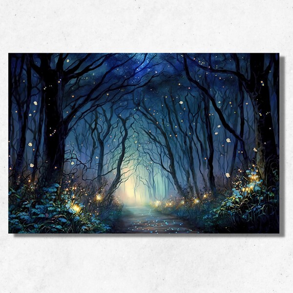 Enchanted Forest Art Print - Etsy