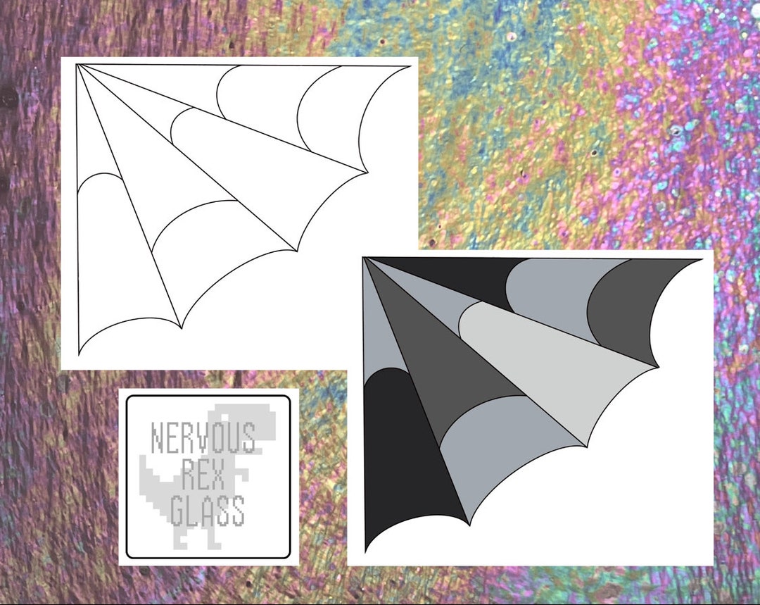 Stained Glass Spider Web Pattern | DIGITAL PATTERN DOWNLOAD Hobby ...