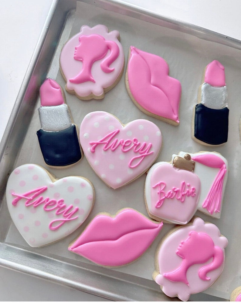 Barbie Birthday Cookies 12 Count - Etsy