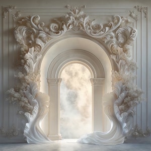 Digital Backlit Beautiful Wall Arch Backdrop Overlays Photography ...