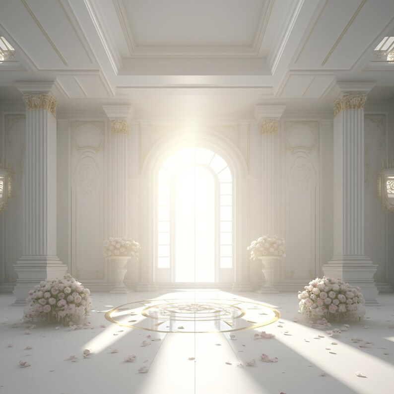 12 Backlit White Floral Digital Backdrops Whimsical - Etsy