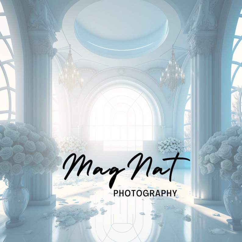 12 Backlit White Floral Digital Backdrops Whimsical - Etsy